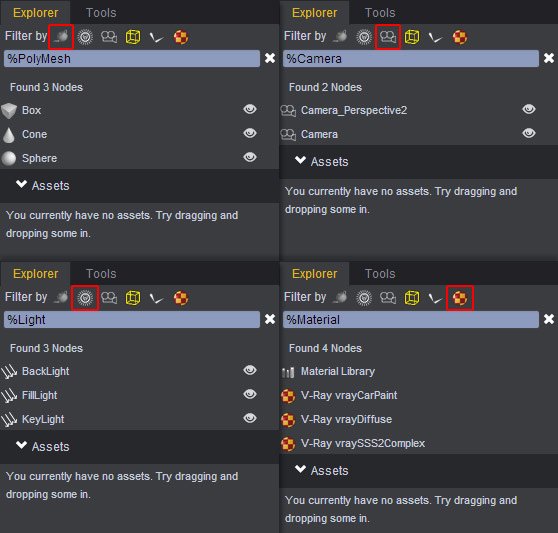 Search and Filter · Learn · Clara.io
